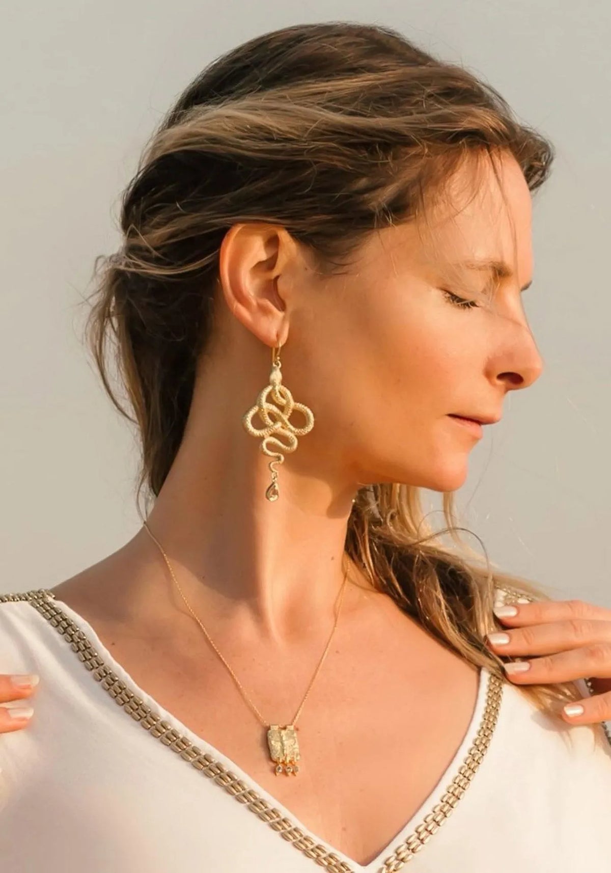 Infinite Serpent Earrings – Warriors of the Divine